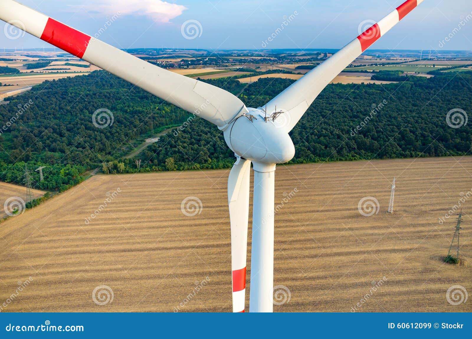 Aerial View on the Windmills Stock Image - Image of energy, green: 60612099