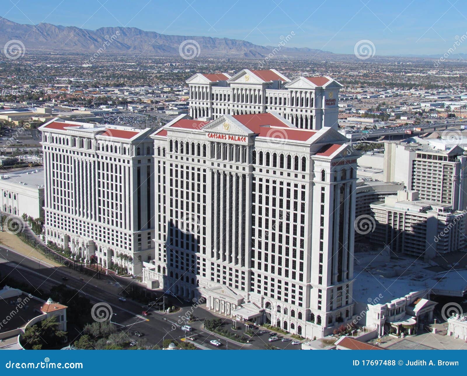 Aerial Views of Caesars Palace Editorial Stock Photo - Image of hotel ...