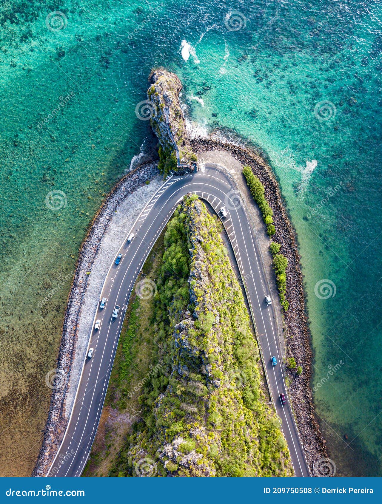 Aerial Views of Maconde Point Stock Photo - Image of tourism, mauritius ...