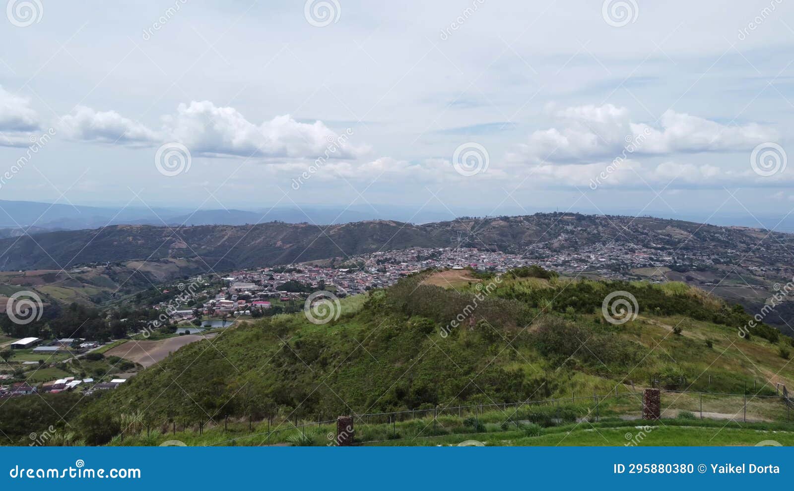 Aerial Visual with Drone of the Town of Sarane, Located in the State of ...