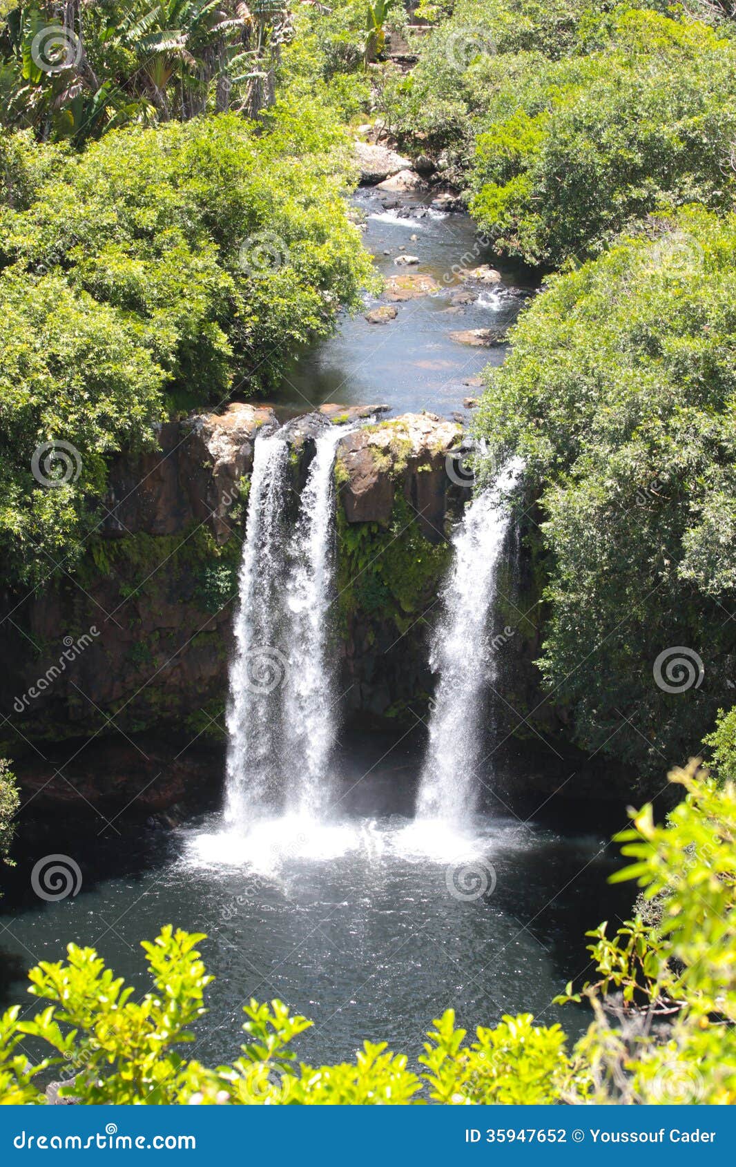 Aerial Waterfall And River View Of Vernal Falls Royalty-Free Stock ...