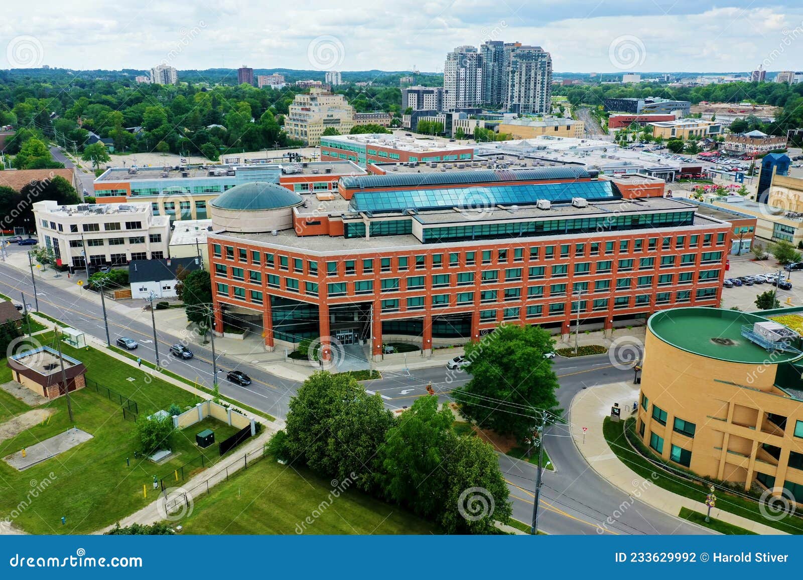 Aerial of Waterloo, Ontario, Canada Stock Photo - Image of canada ...