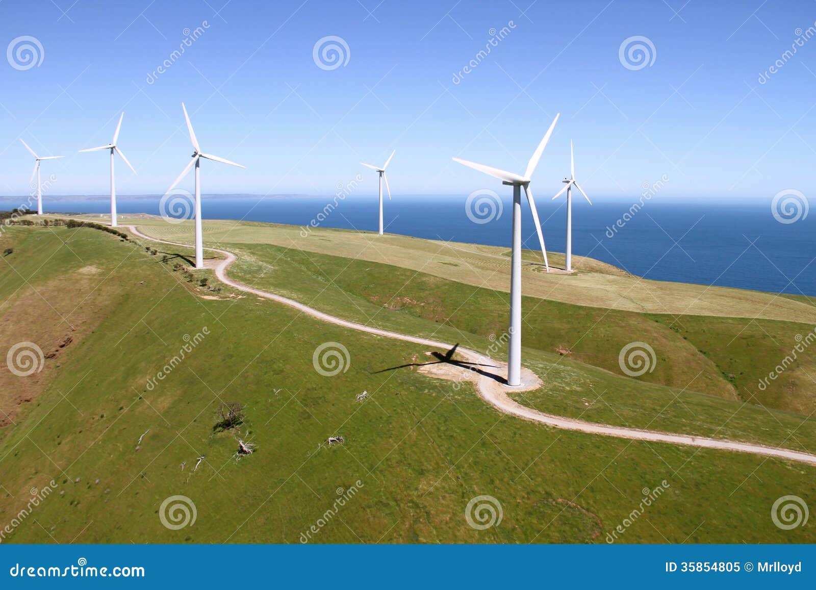 Aerial wind farm stock image. Image of power, powering - 35854805