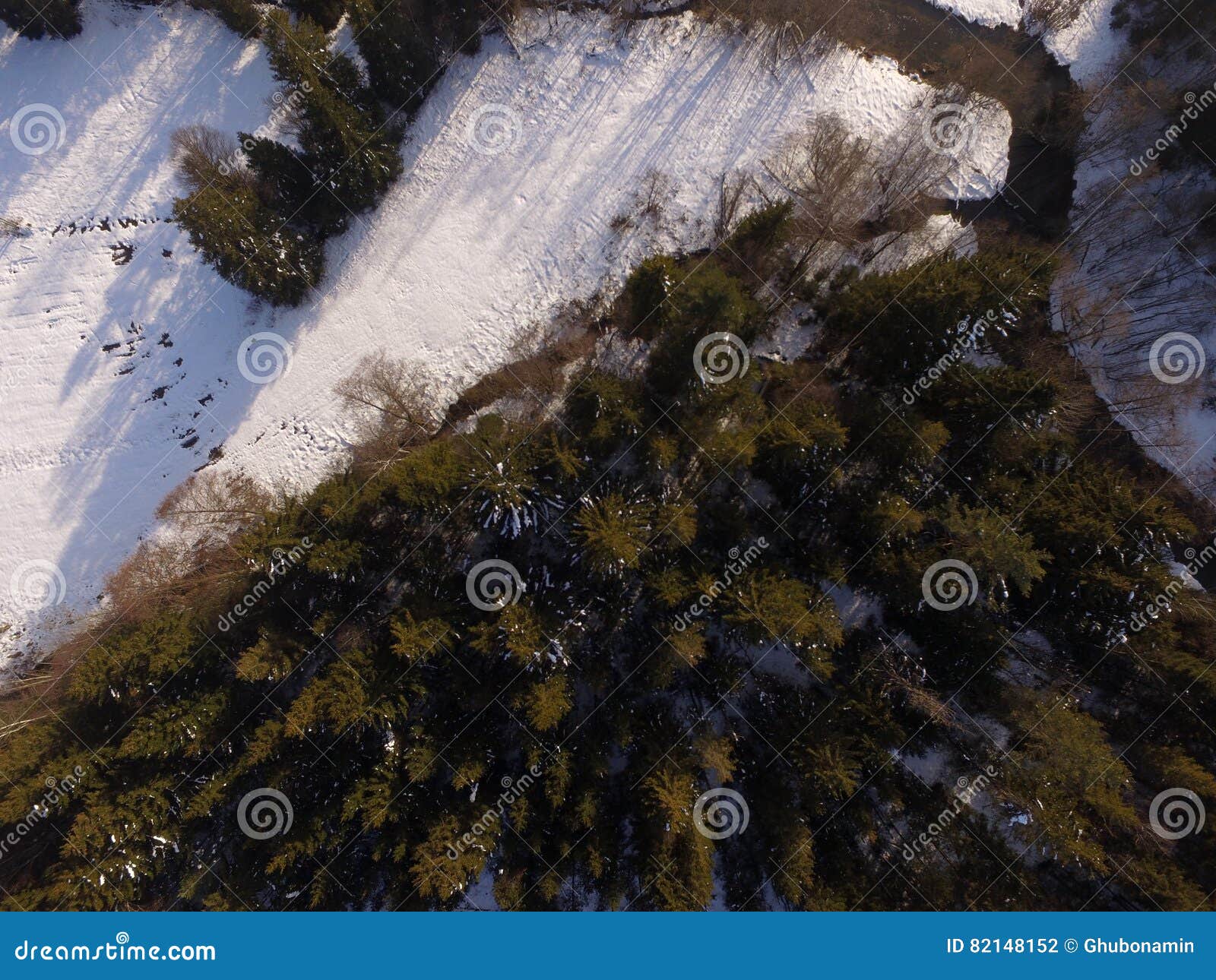 Aerial winter landscape stock photo. Image of beauty - 82148152
