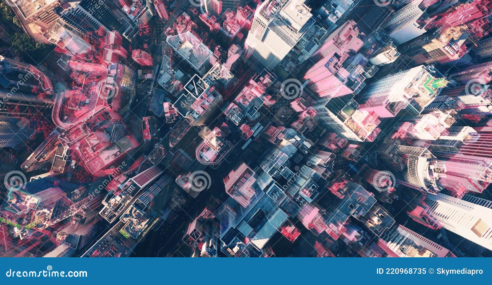 Aerial. Wireless Communication Network Concept. IoT Internet of Things ...