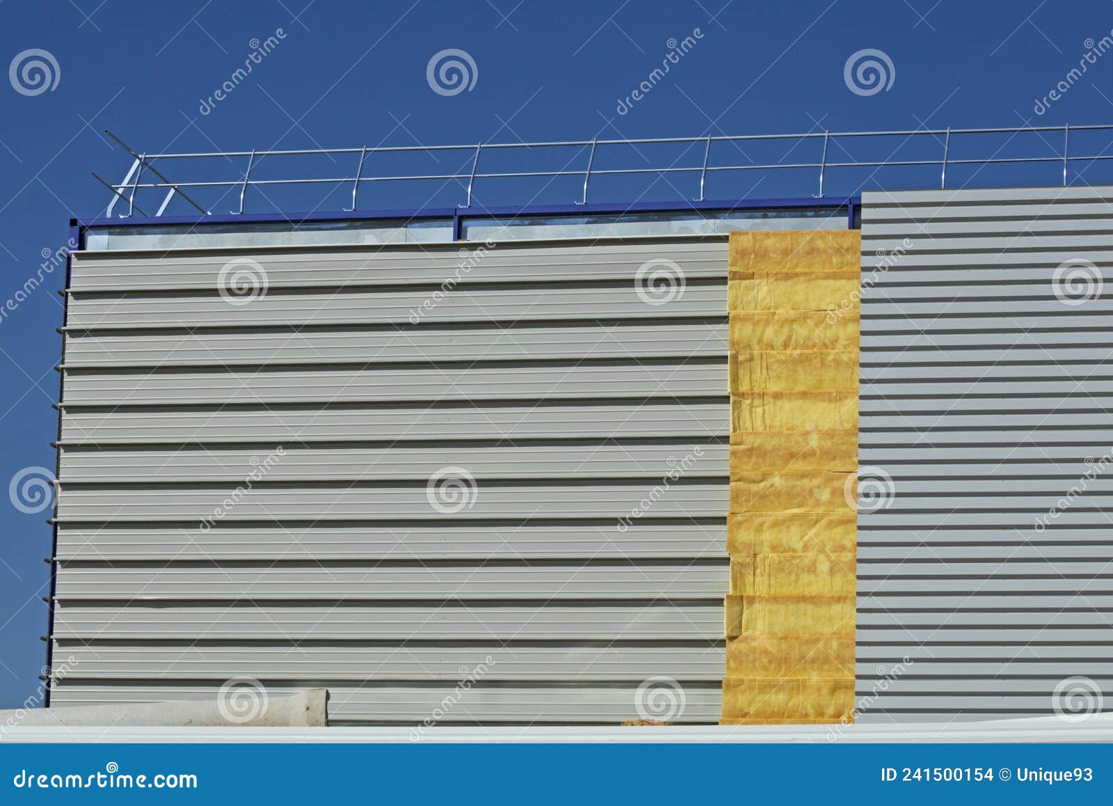 Aerial Work Platform on an Insulation Site of a Commercial Building ...