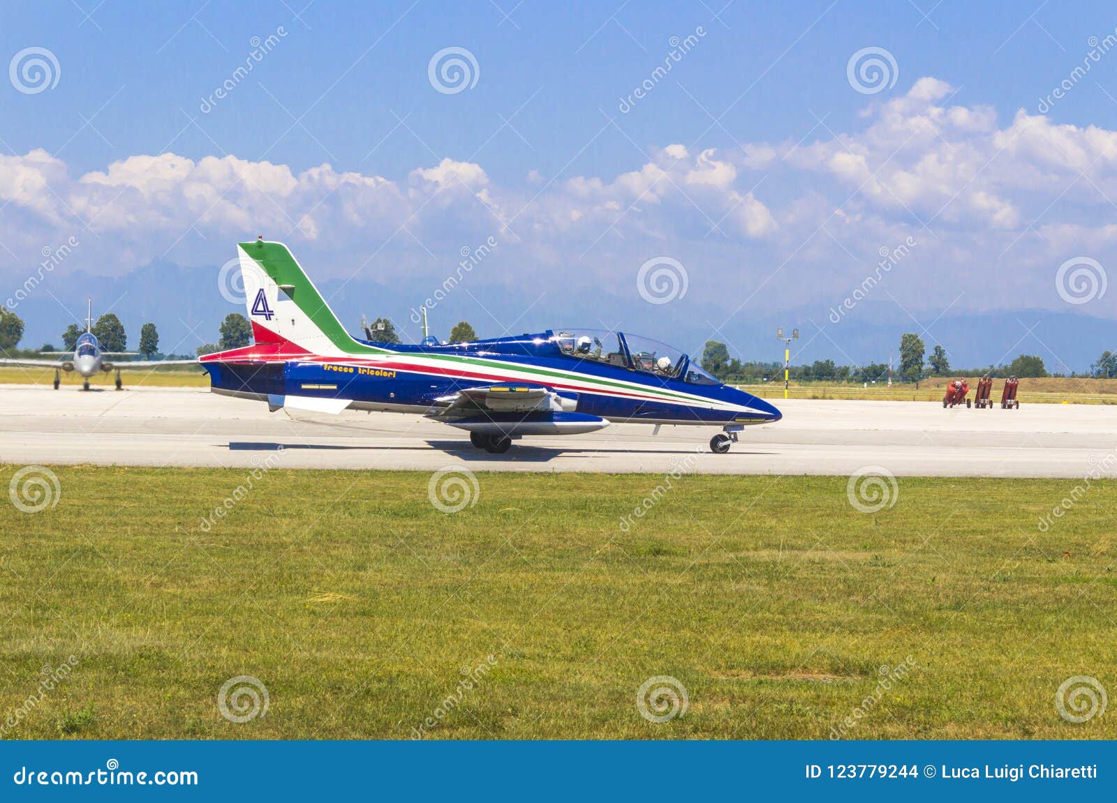 Aermacchi MB339 PAN editorial stock image. Image of flight - 123779244