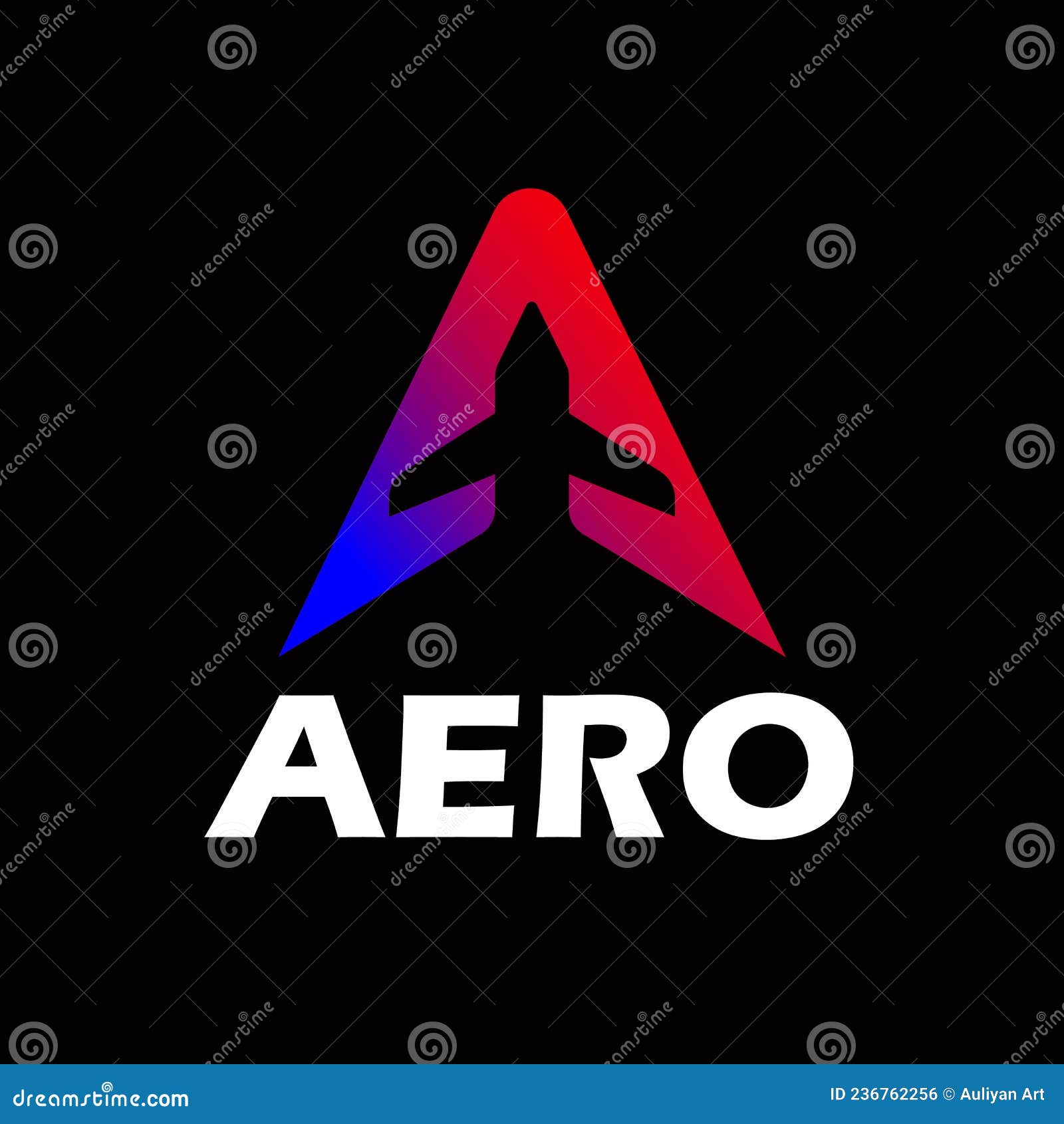 Airplane Moderen Logo Design 3d Illlustration Vector Illustration ...