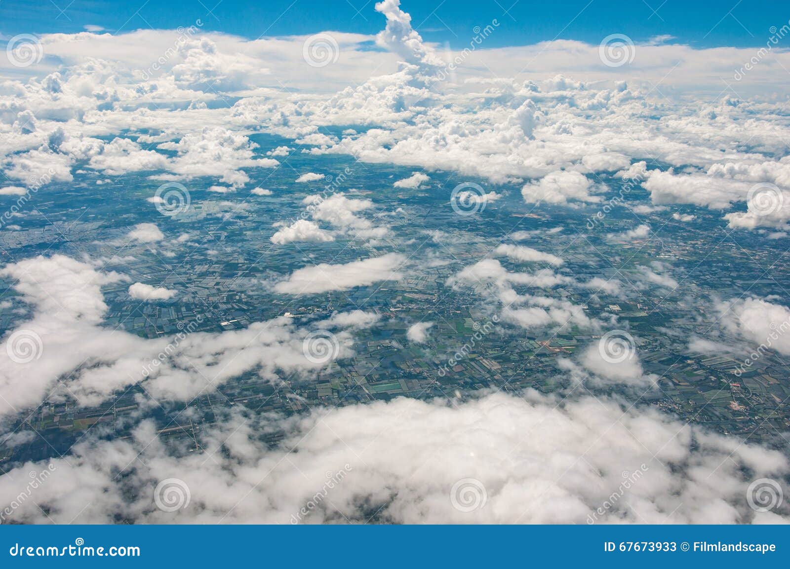 Aero plane eye view stock image. Image of atmosphere - 67673933