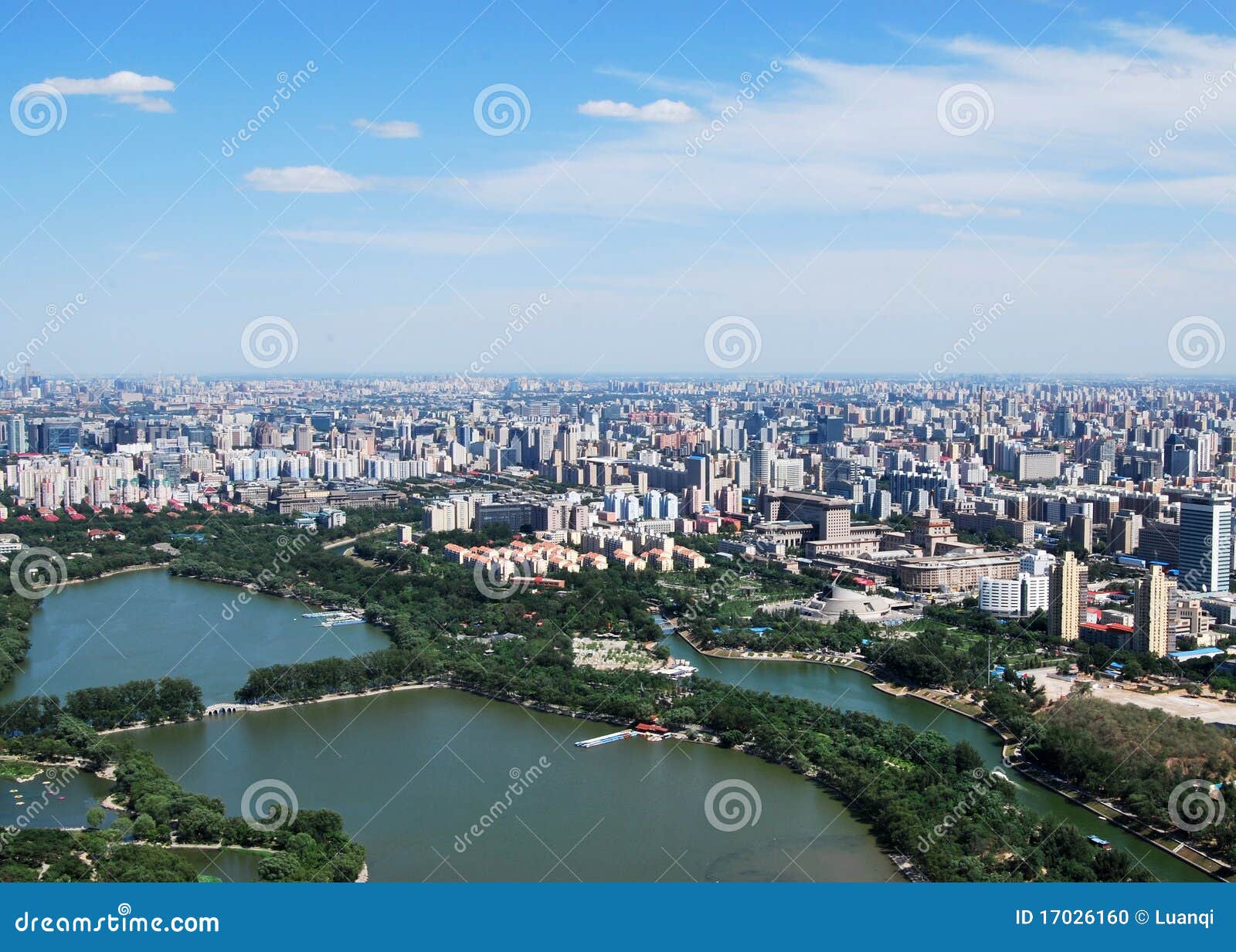 Aero view of beijing stock photo. Image of architecture - 17026160