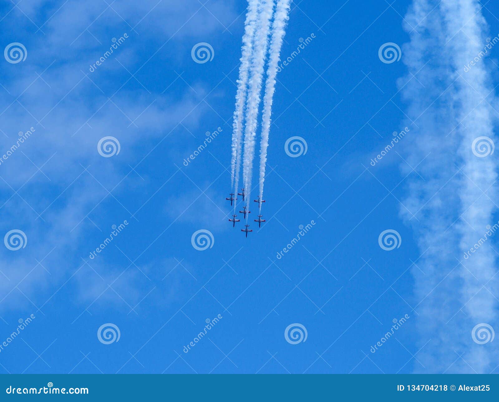 Aerobatic show stock photo. Image of demonstration, display - 134704218