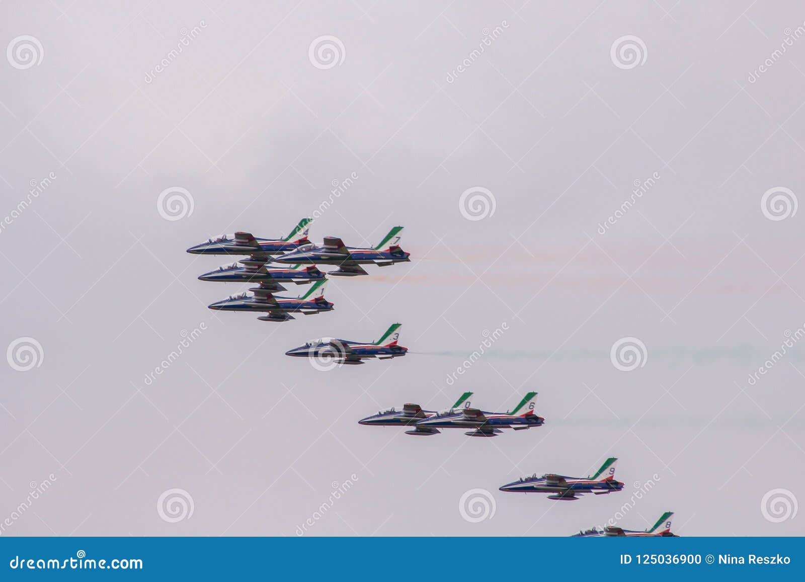 Aerobatic Team Performs Flight,, Air Show Stock Photo - Image of engine ...