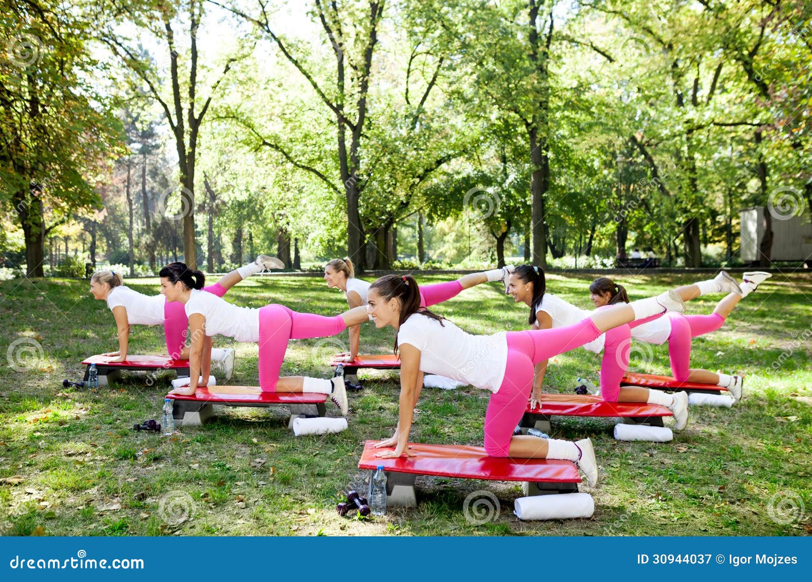 Aerobic outdoor stock image. Image of female, outdoor - 30944037