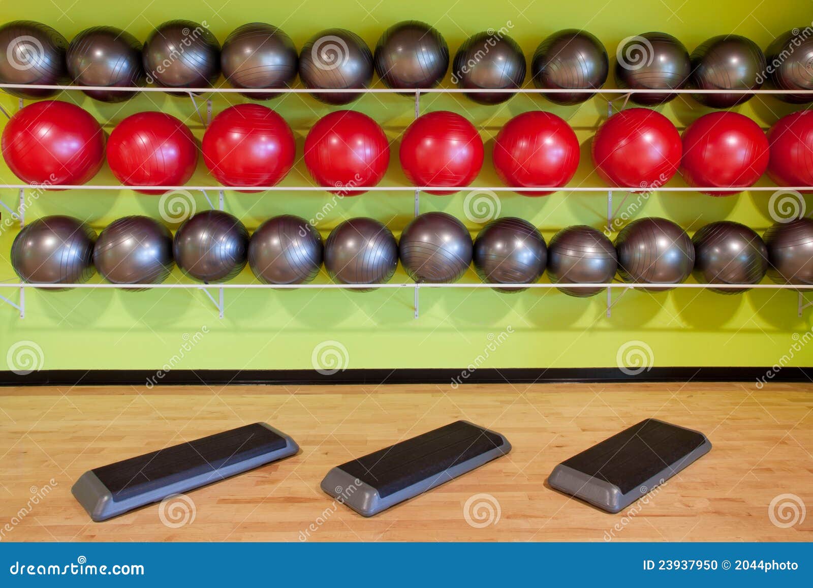 Aerobic steps in gym stock photo. Image of stability - 23937950