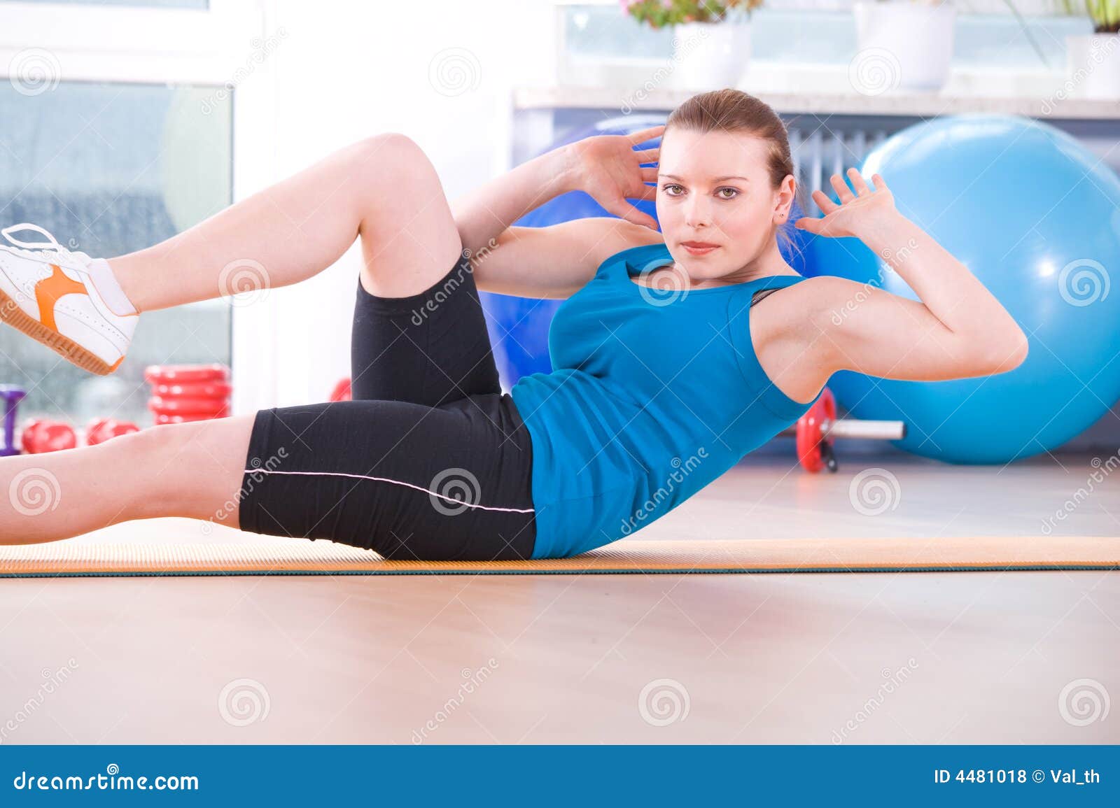 Aerobics 5 stock photo. Image of female, build, women - 4481018