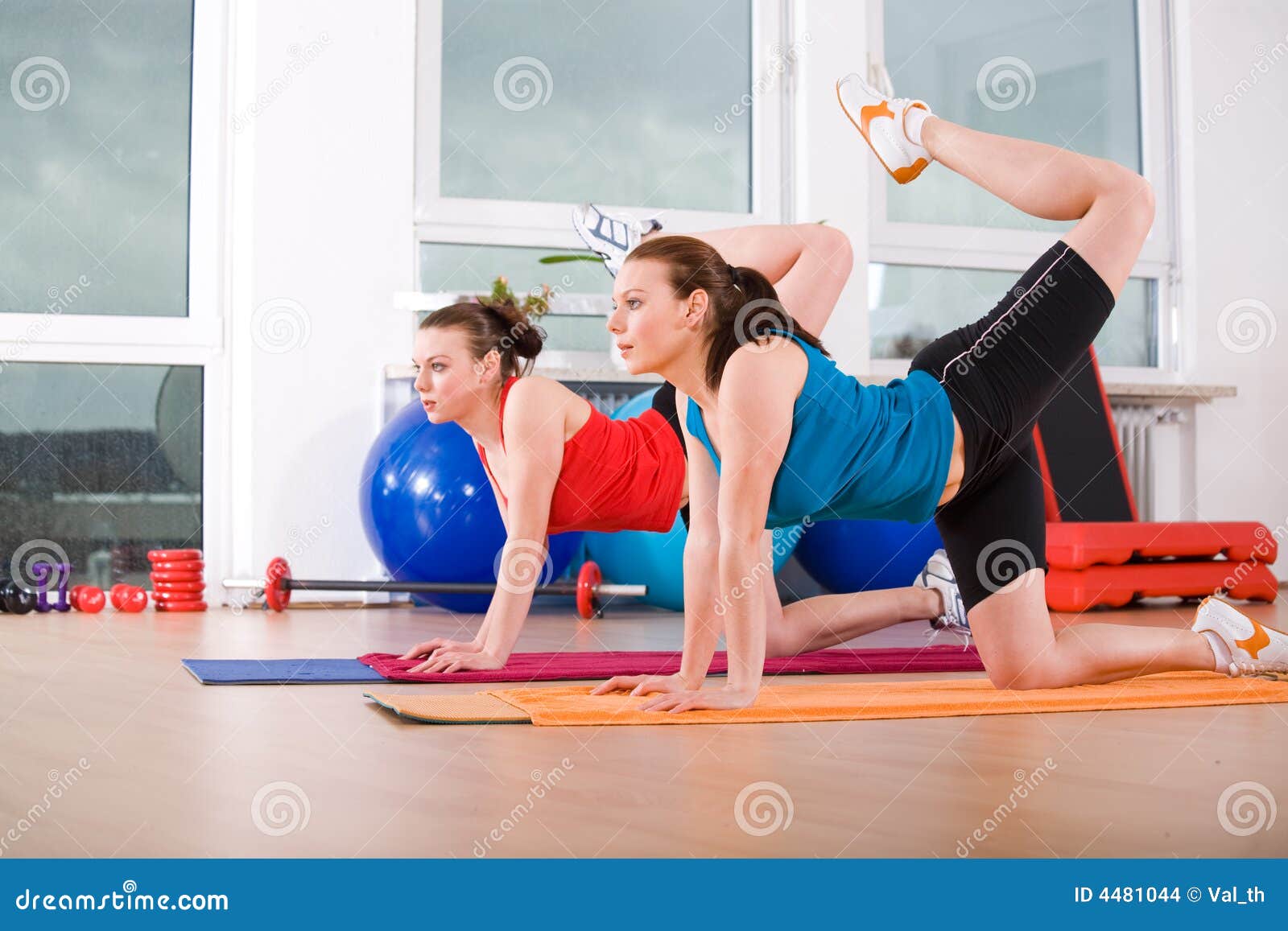 Aerobics 6 stock photo. Image of aerobics, muscle, stretching - 4481044