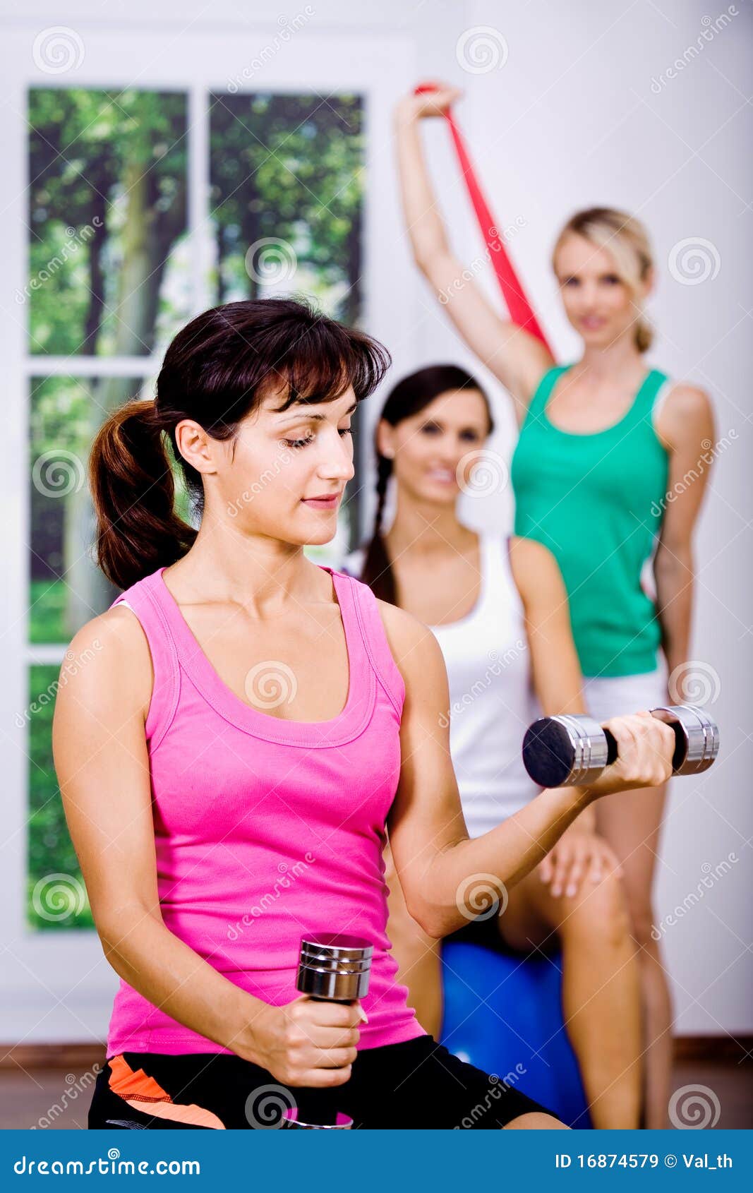 Aerobics girls stock image. Image of women, young, adult - 16874579