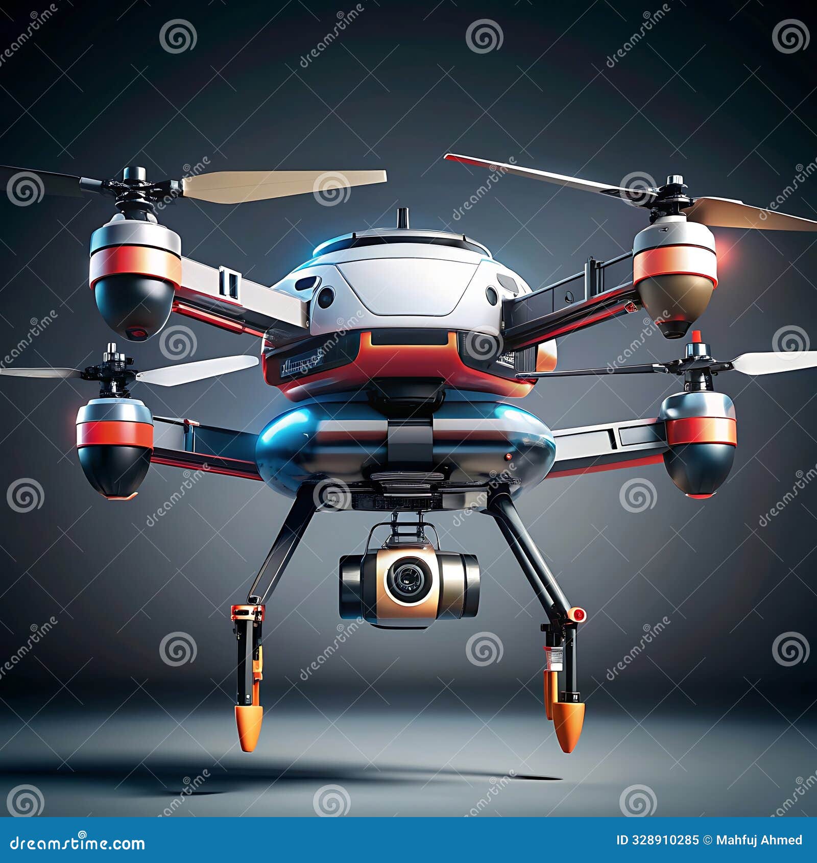Futuristic Aerobotics Drone Stock Image - Image of helicopter, learning ...