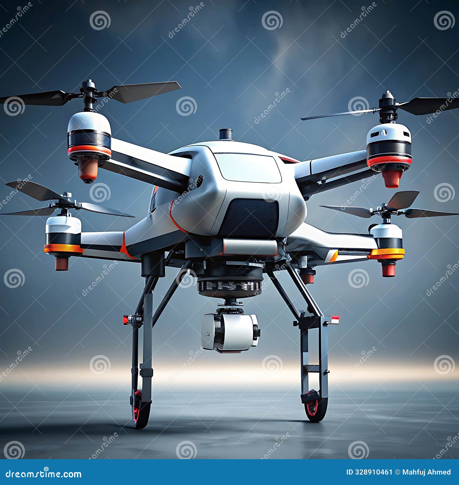 Futuristic Aerobotics Drone Stock Image - Image of environmental ...