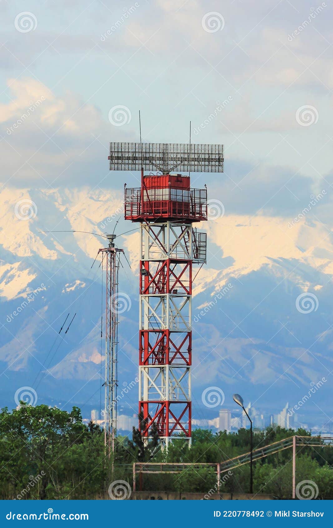 Aerodrome secondary radar stock photo. Image of monopulse - 220778492