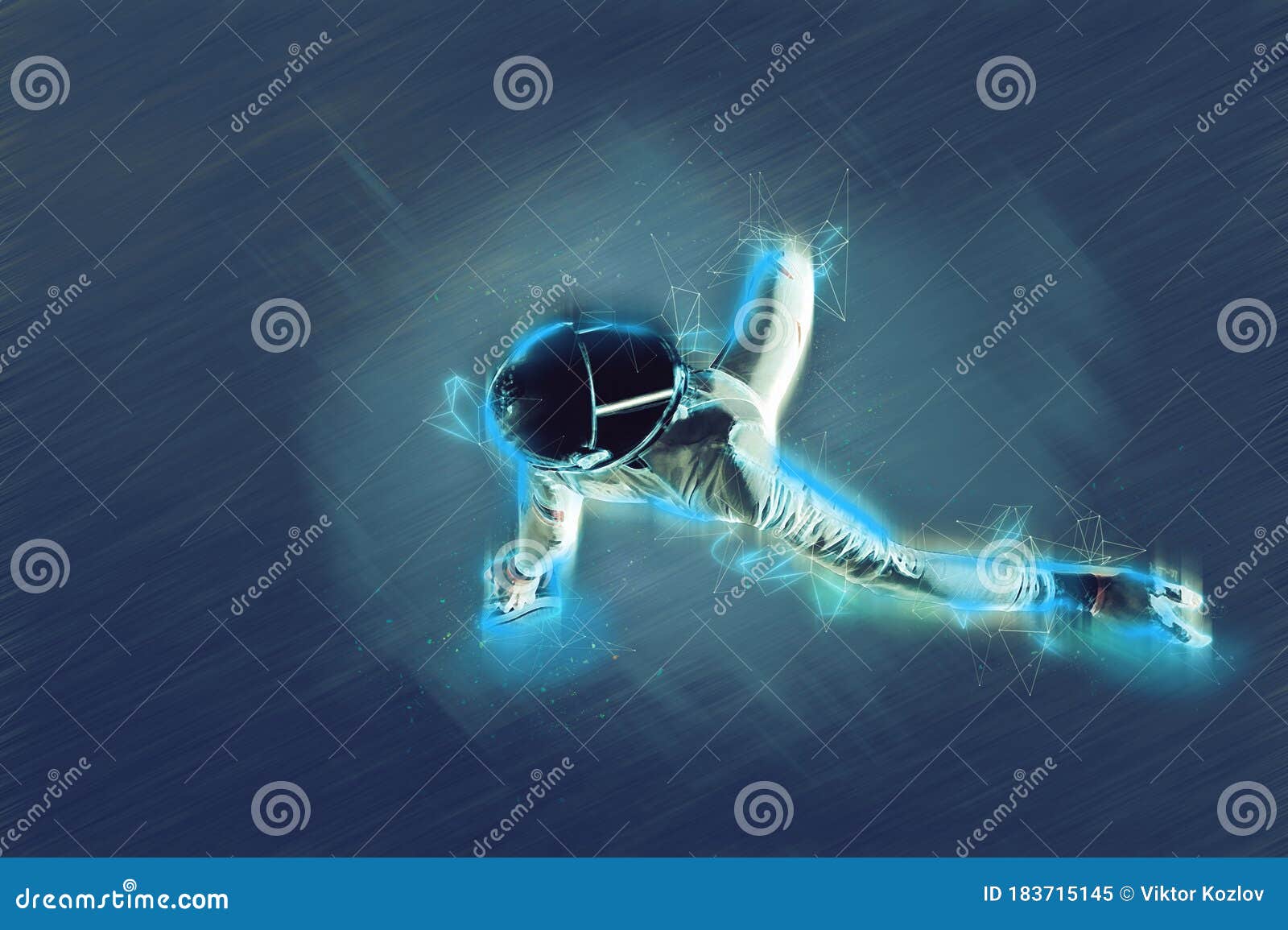 Aerodynamic. The Jumper Simulates Flight. Computer Graphics. Future ...