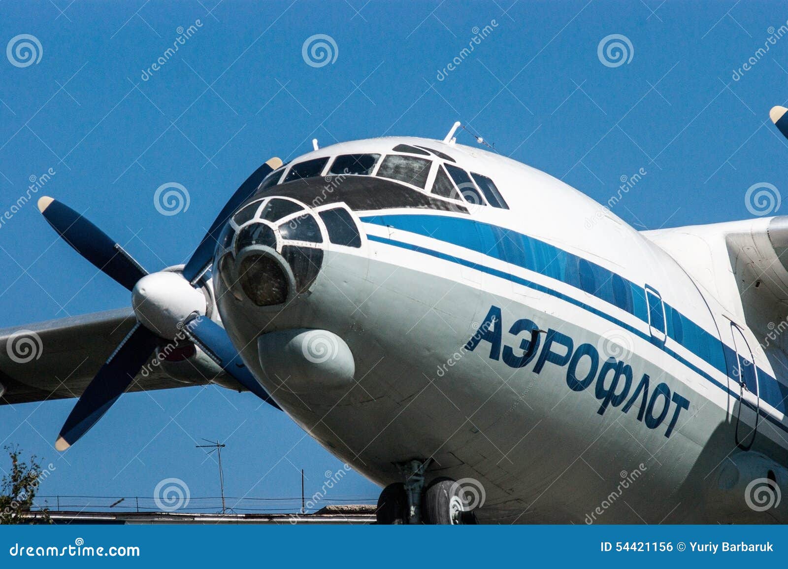 An-12, Aeroflot editorial photo. Image of ukraine, russian - 54421156