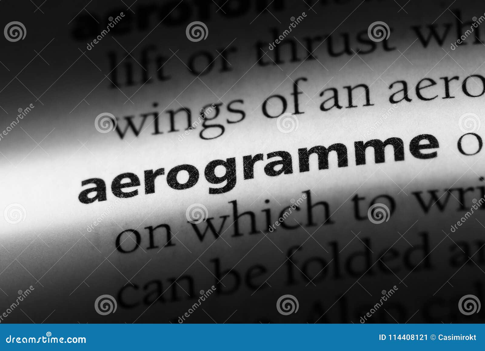 Aerogramme stock image. Image of dictionary, aerogramme - 114408121