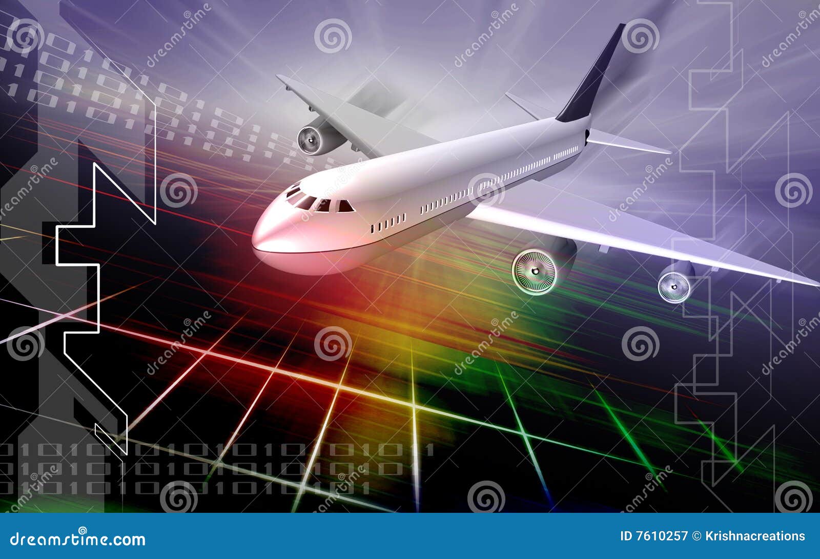 Aeroplane stock illustration. Illustration of graphic - 7610257