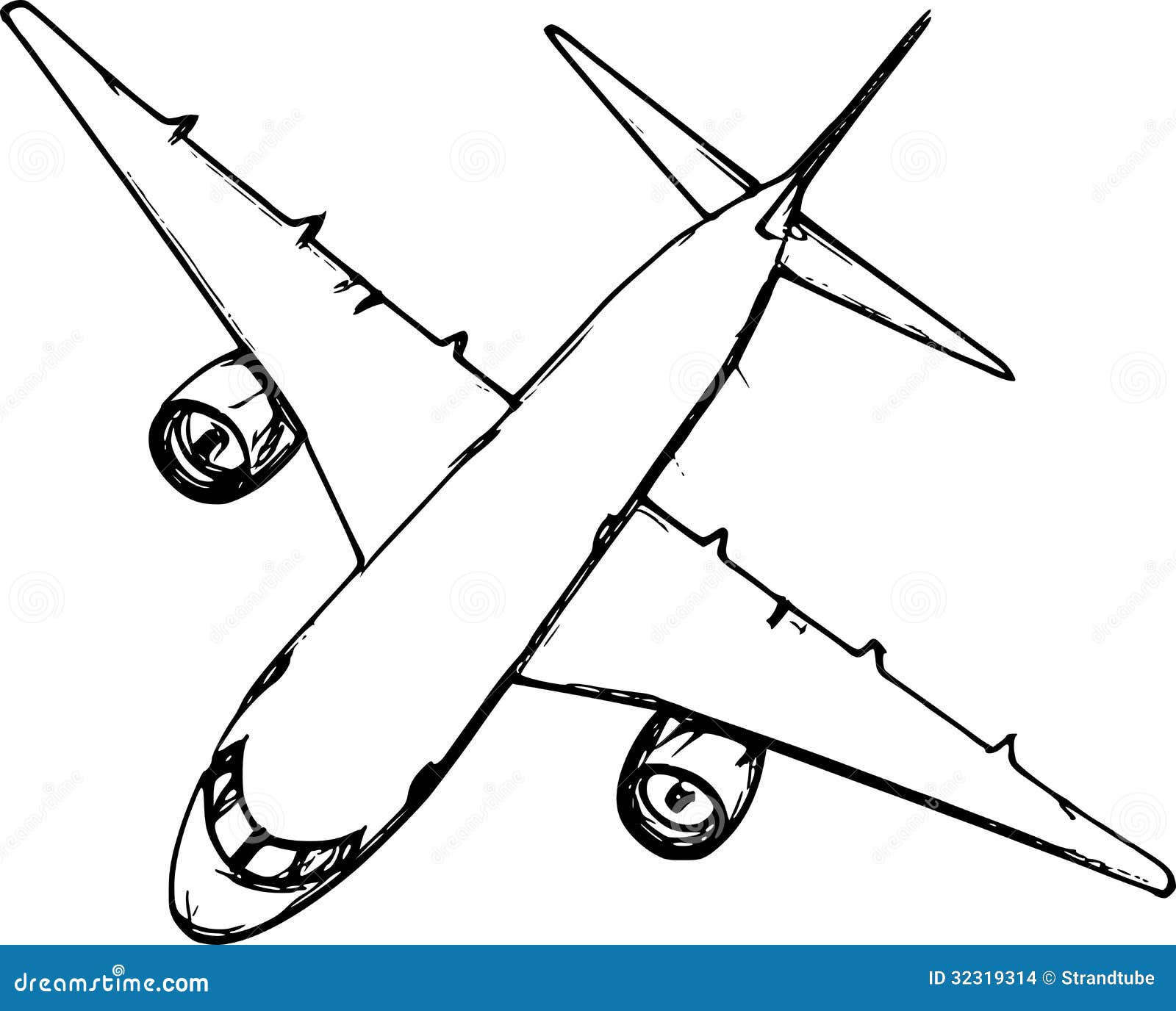 Aeroplane stock vector. Illustration of flight, creative - 32319314