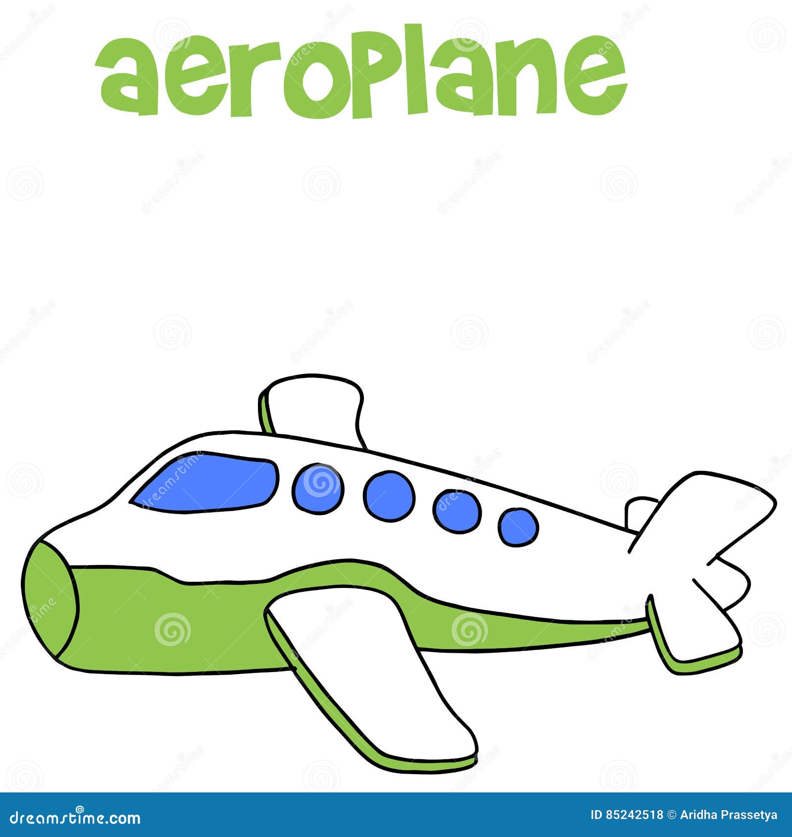 Aeroplane Cartoon Illustration | CartoonDealer.com #317764409