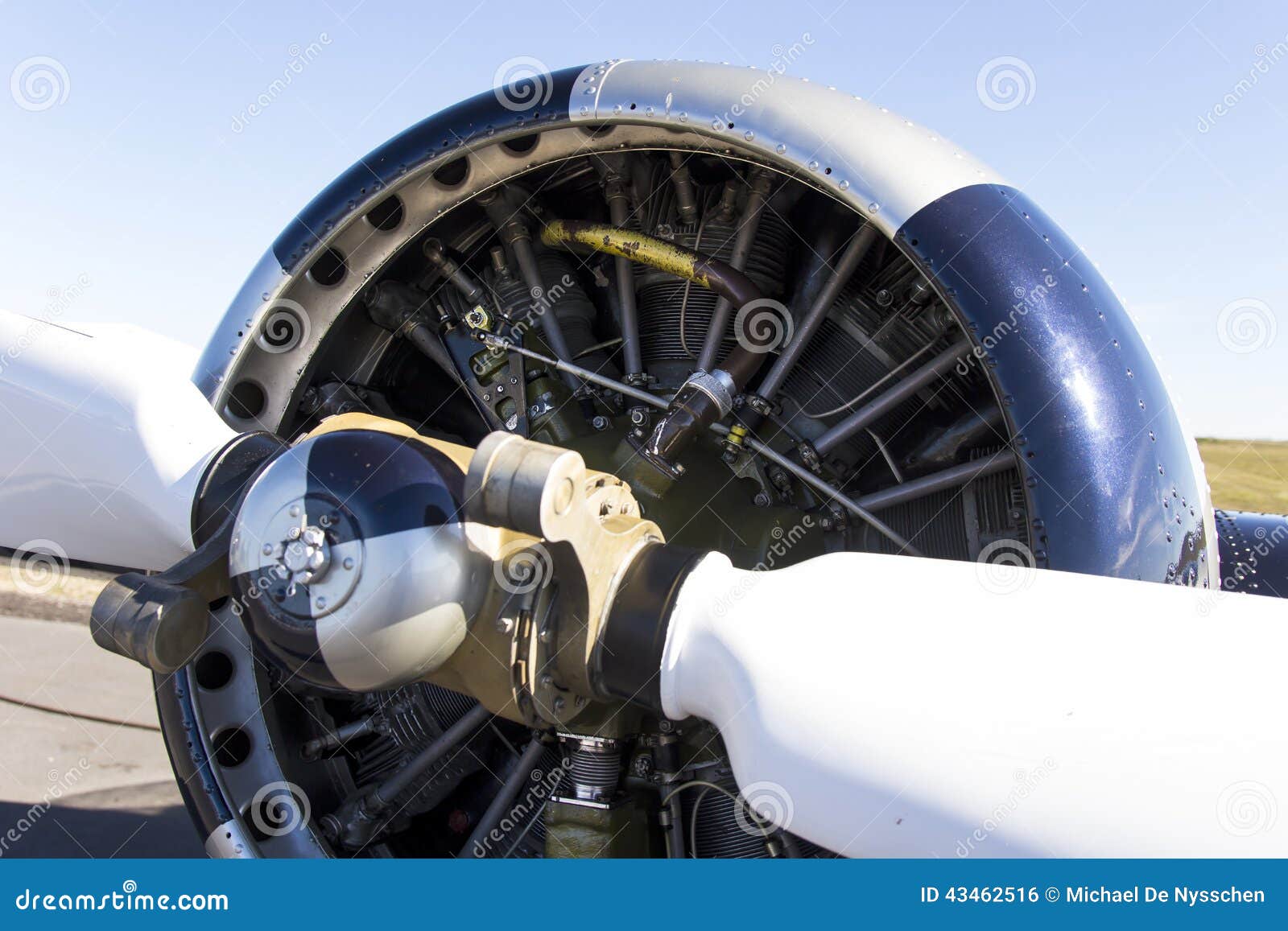 Aeroplane Propeller Engine Wing In Space Royalty-Free Stock Photo ...