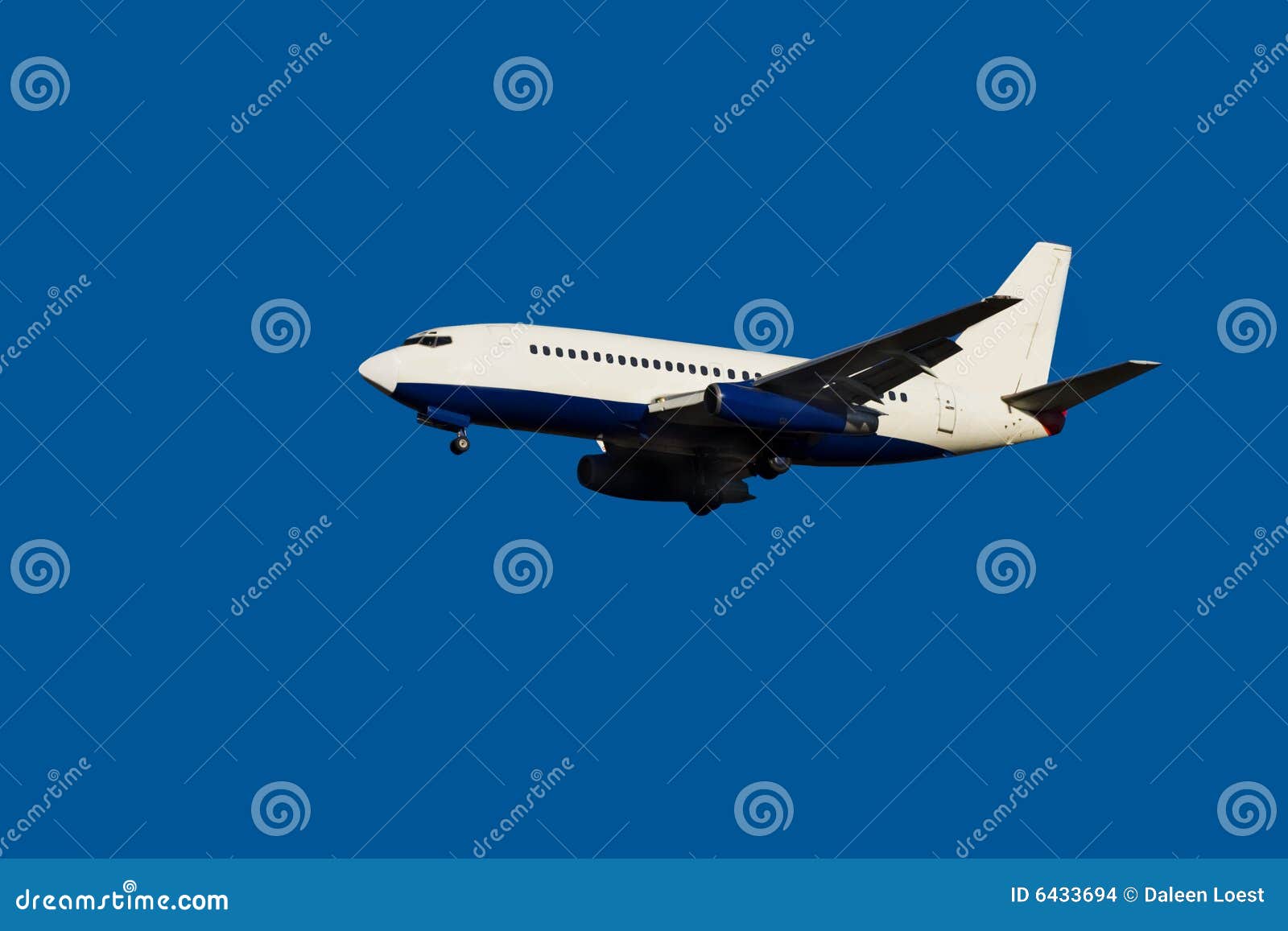 Aeroplane in flight stock photo. Image of trip, turbines - 6433694