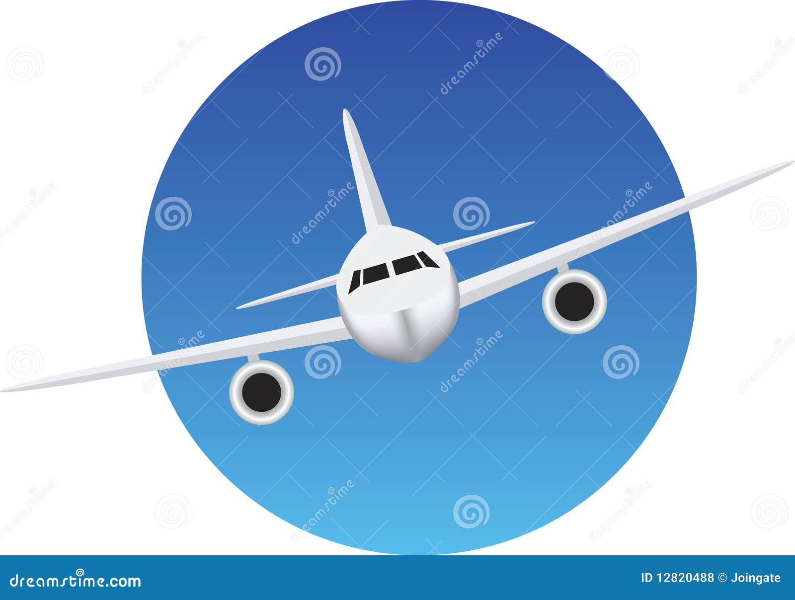Aeroplane flight symbol stock vector. Illustration of airplane - 12820488