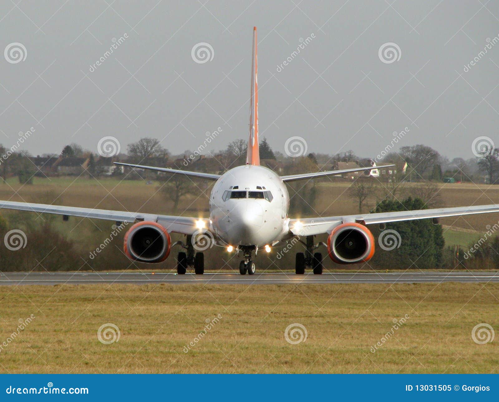 Aeroplane on front stock image. Image of grass, airport - 13031505