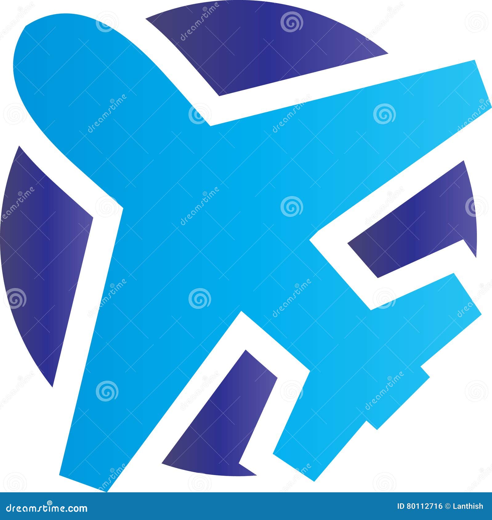Aeroplane logo concept stock vector. Illustration of meter - 80112716