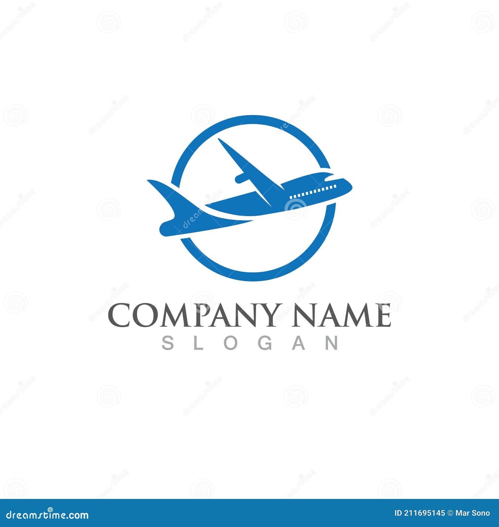 Aeroplane Logo Icon Vector Illustration Template Stock Vector ...