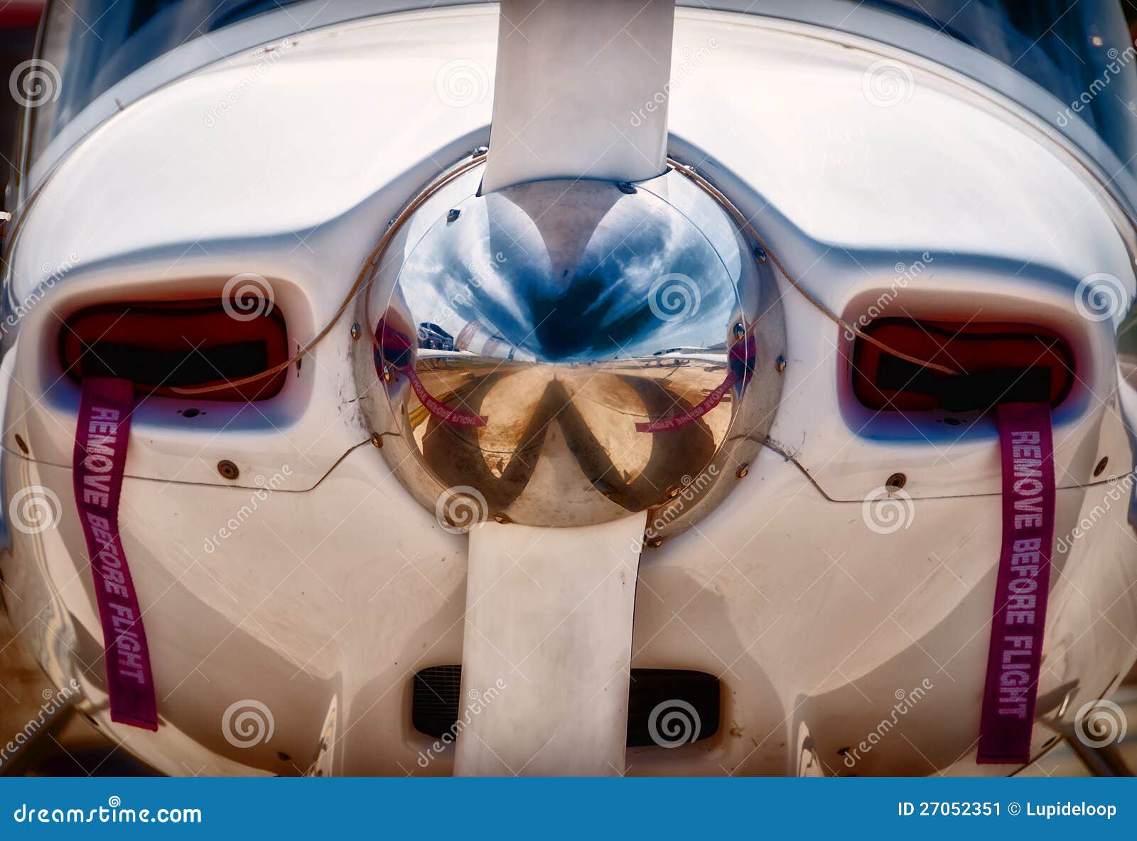 Aeroplane Propeller - Close Up Stock Image - Image of reflection, blue ...