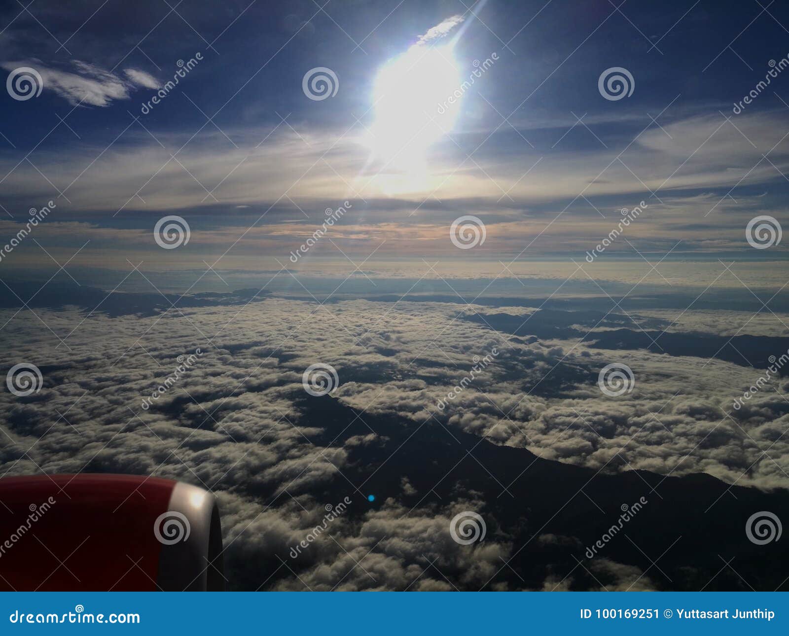 Aeroplane view from window stock image. Image of interior - 100169251