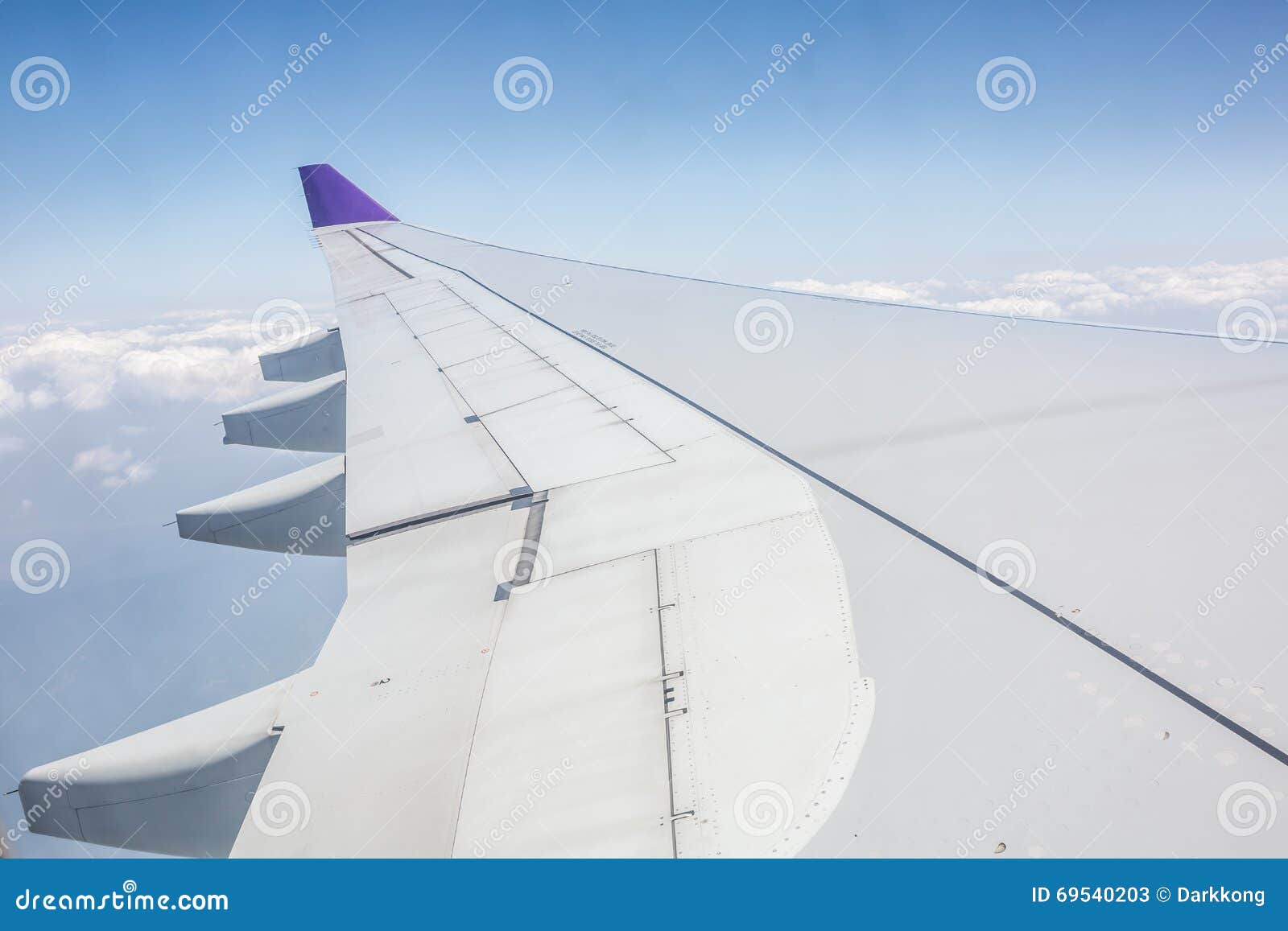 Aeroplane wing stock image. Image of glass, atmosphere - 69540203