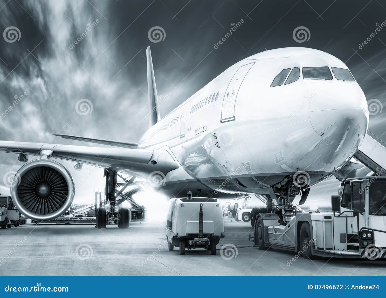 Aeroplano fotografia stock. Immagine di cielo, trasporto - 87496672