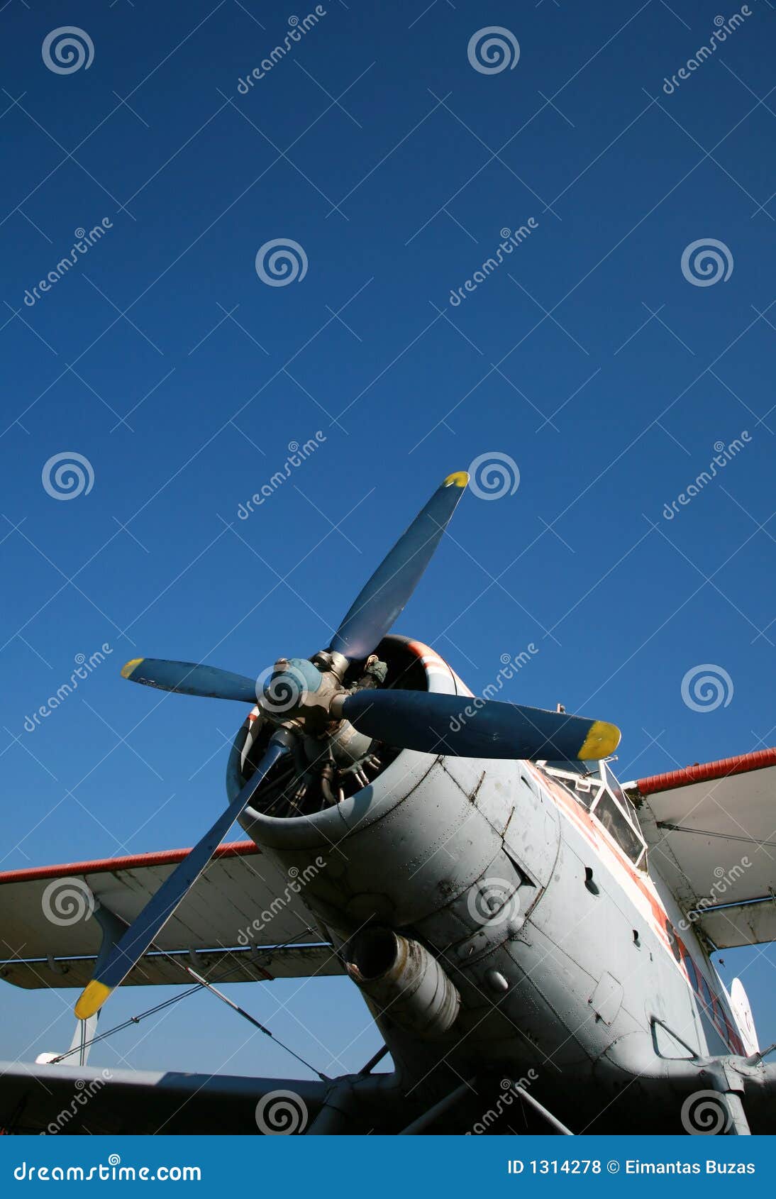 Aeroplano de la vendimia foto de archivo. Imagen de escuadrilla - 1314278