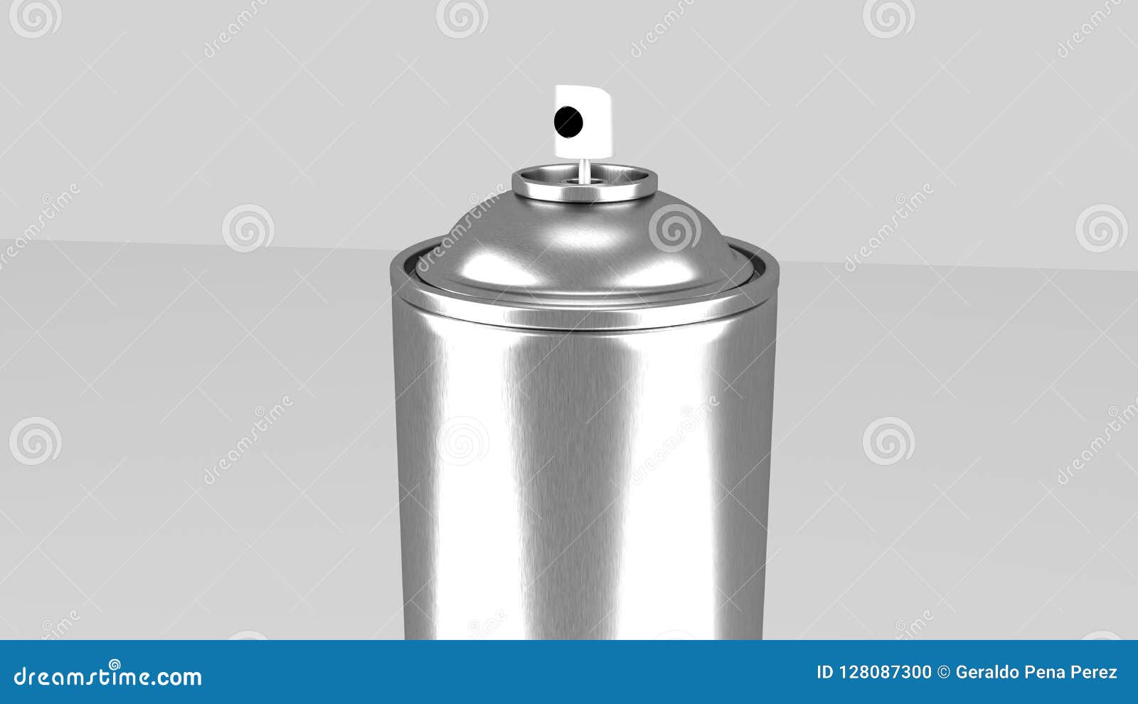 Aerosol can without label stock illustration. Illustration of container ...
