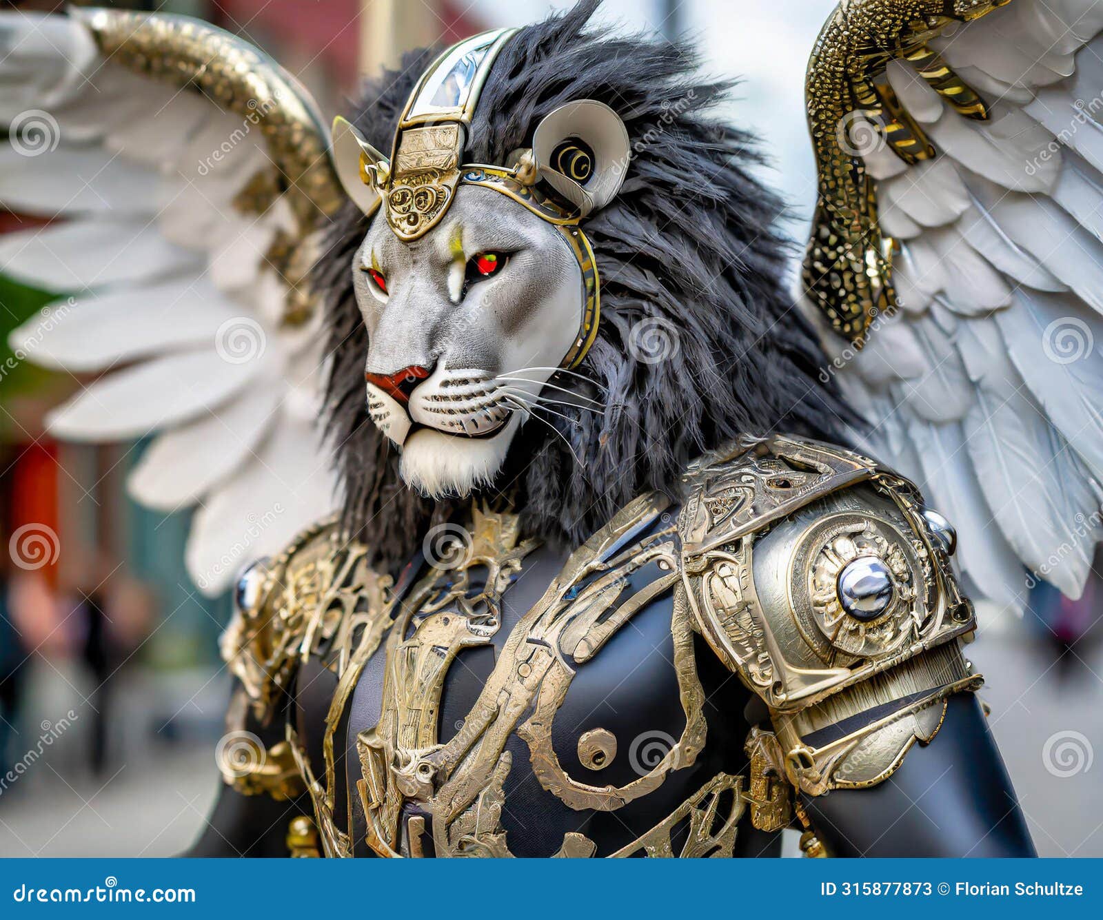 Aerospace Living Evolves with Goth Punk Flair a Lion with Wings As Its ...