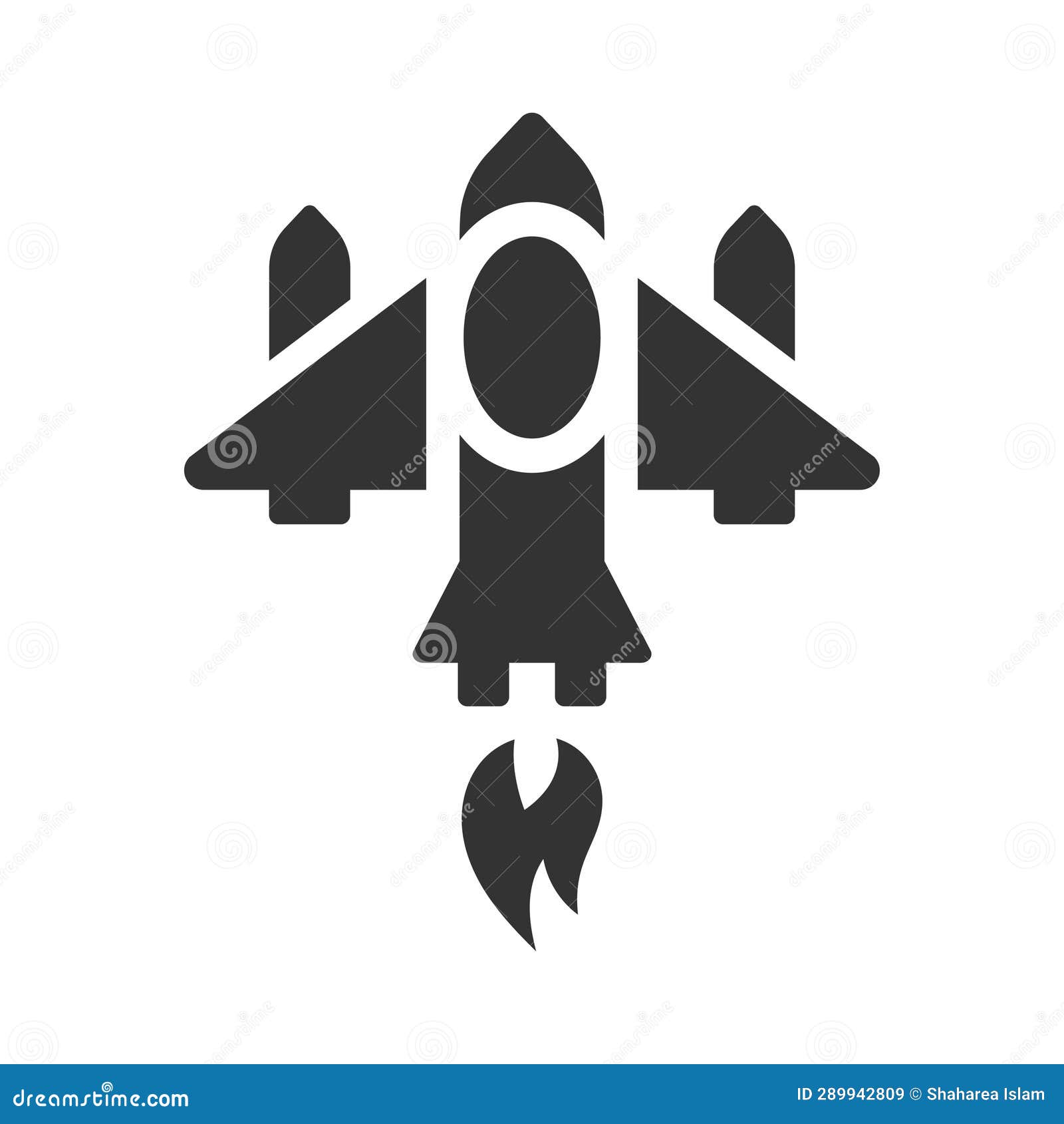 Aerospace ship Icon stock illustration. Illustration of aerospace ...