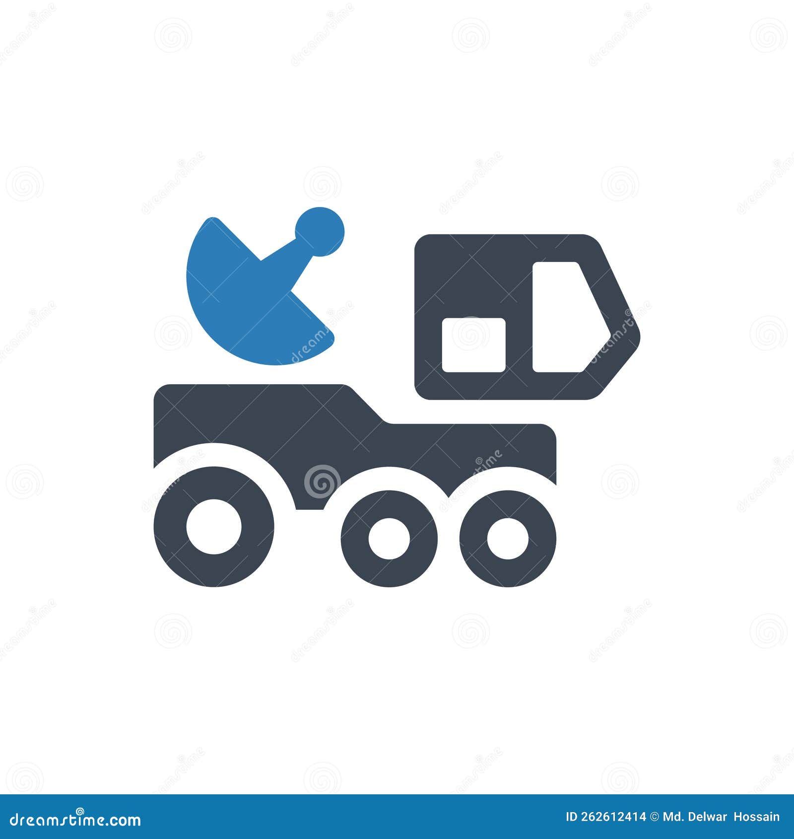 Aerospace vehicle icon stock vector. Illustration of sign - 262612414