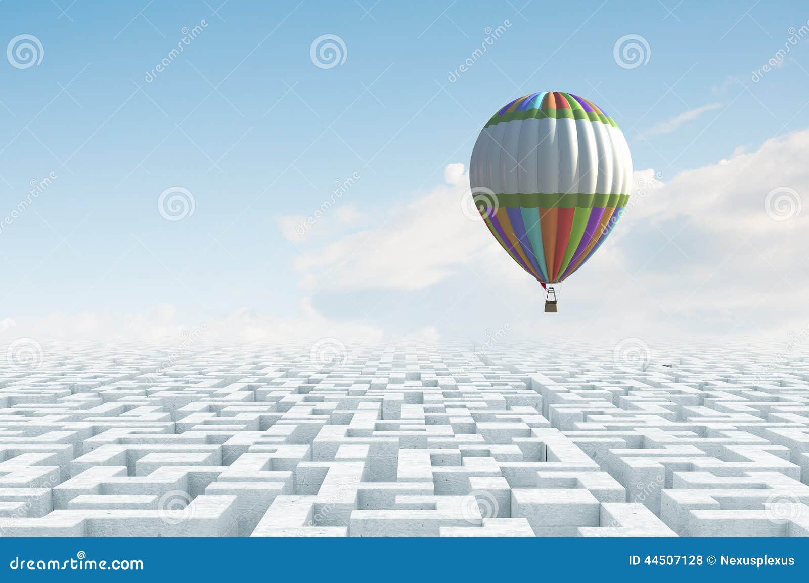 Aerostats in sky stock photo. Image of balloon, airship - 44507128