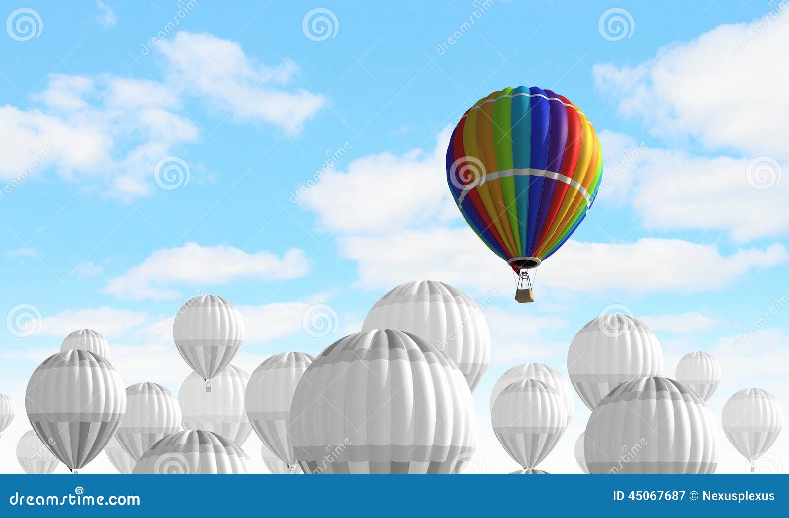 Aerostats in sky stock image. Image of ecology, abstract - 45067687