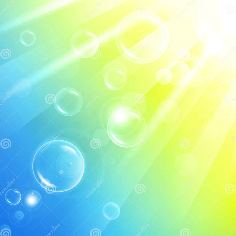 Aery Abstract Background with Bubbles Stock Vector - Illustration of ...