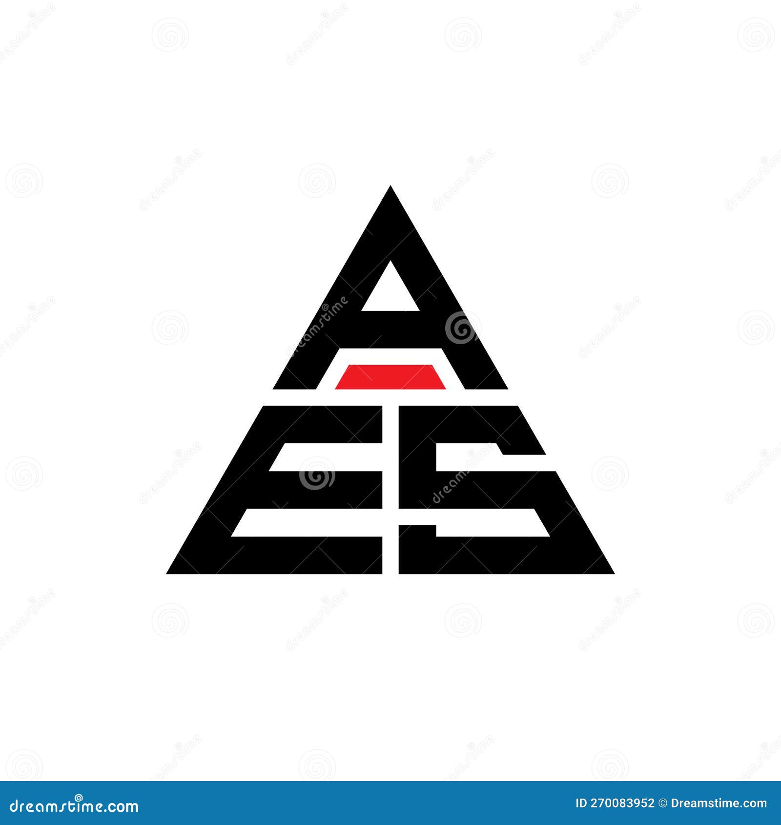AES Triangle Letter Logo Design with Triangle Shape. AES Triangle Logo ...