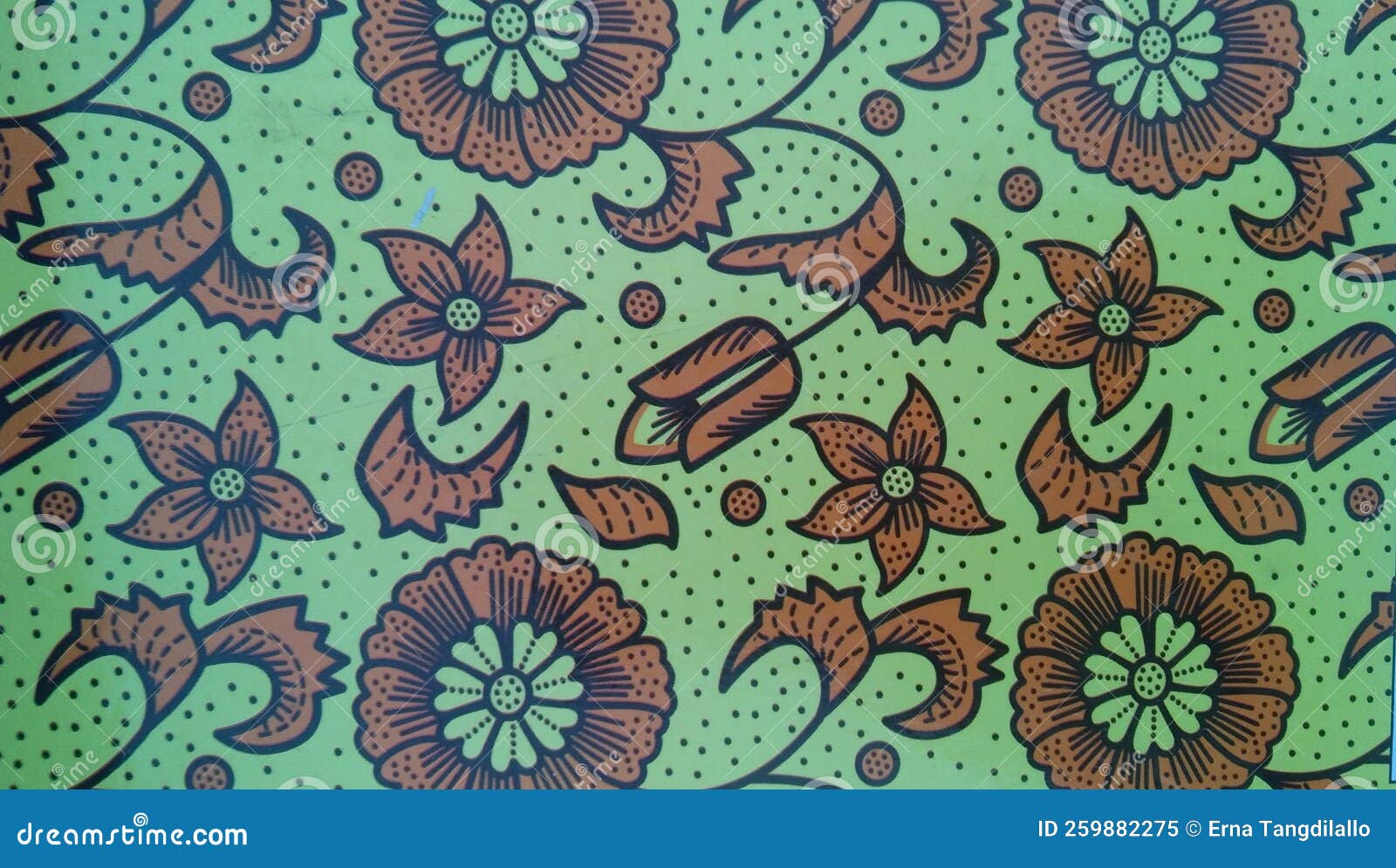 An Aesthetic Flower Patterns from Indonesia Stock Image - Image of ...